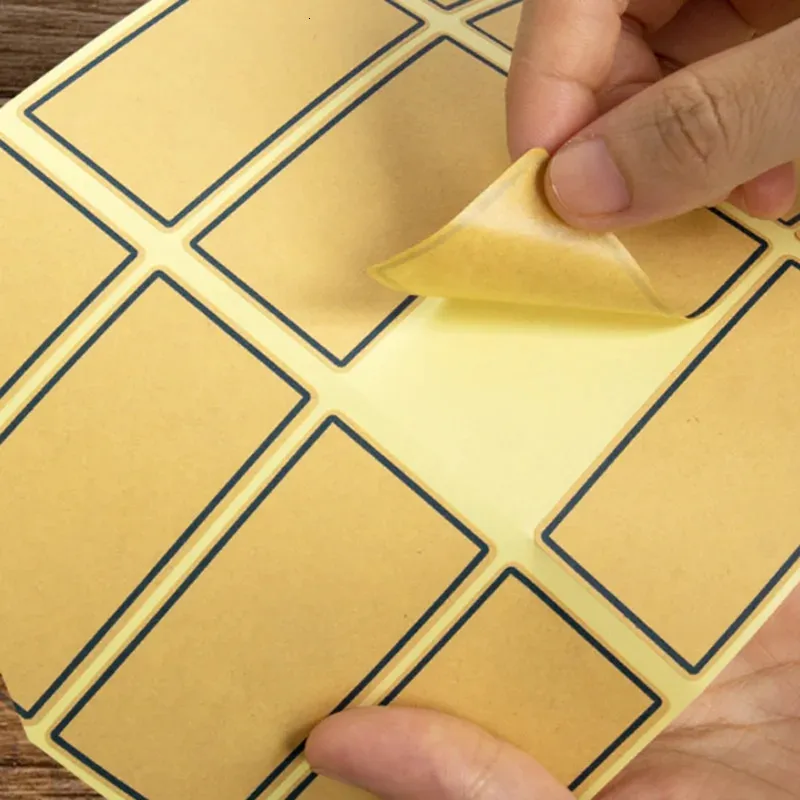 Wholesale Kraft Paper Label Stickers 20 Sheets/Pack, Self Adhesive ...