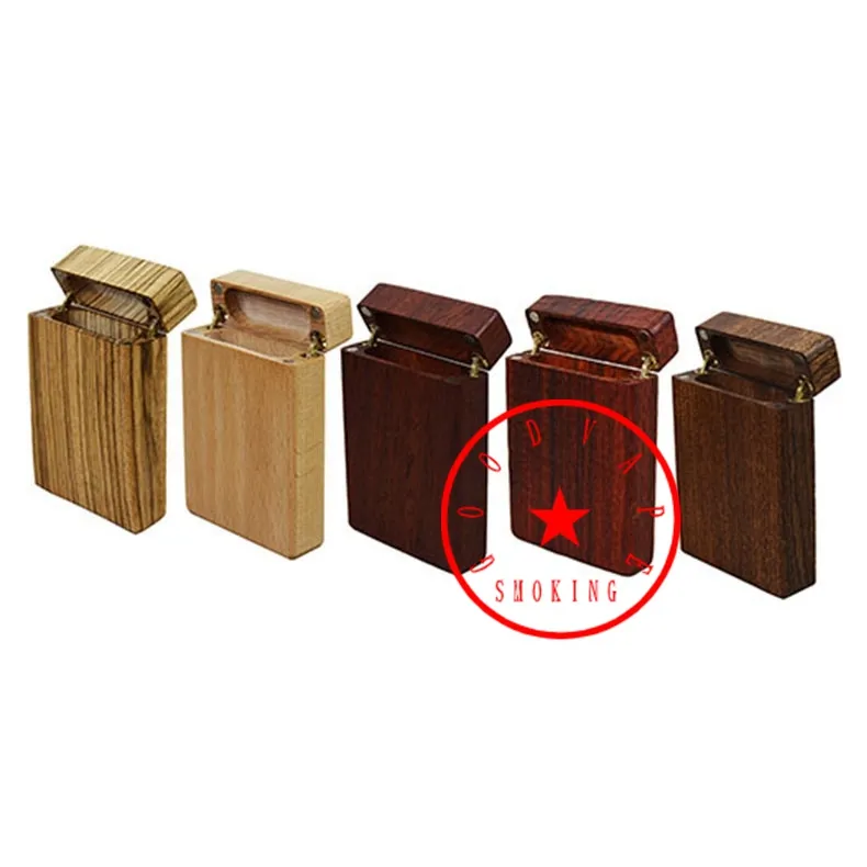 DHgate.com:Natural Wooden Cigarette Storage Box - Portable Stash Case ...