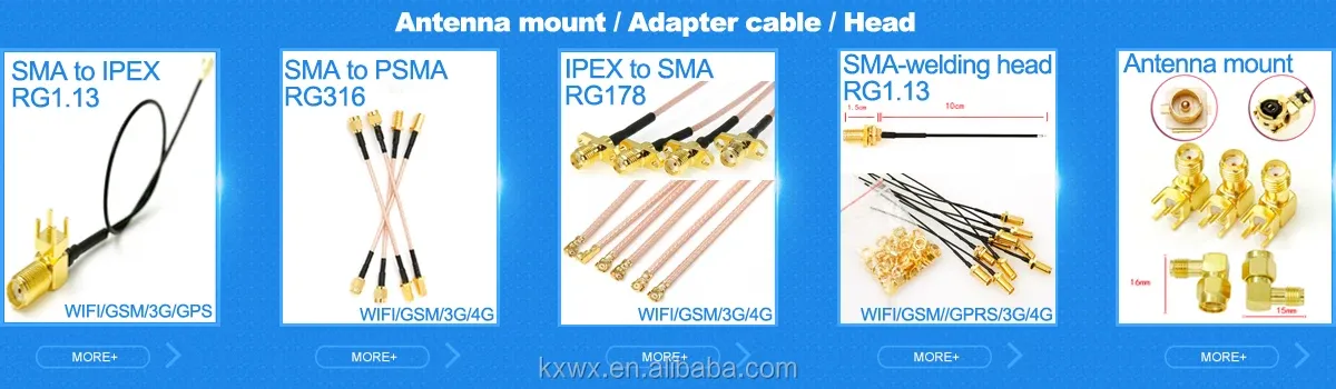 DHgate.com:IPX U.FL Female to BNC Male Connector RG178 Pigtail Cable ...