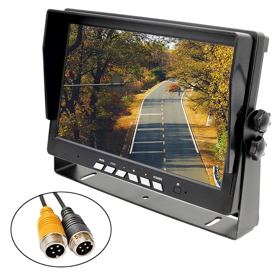7-Inch HD Car Monitor - Backup Camera Screen, 800x480 Display, 2CH ...