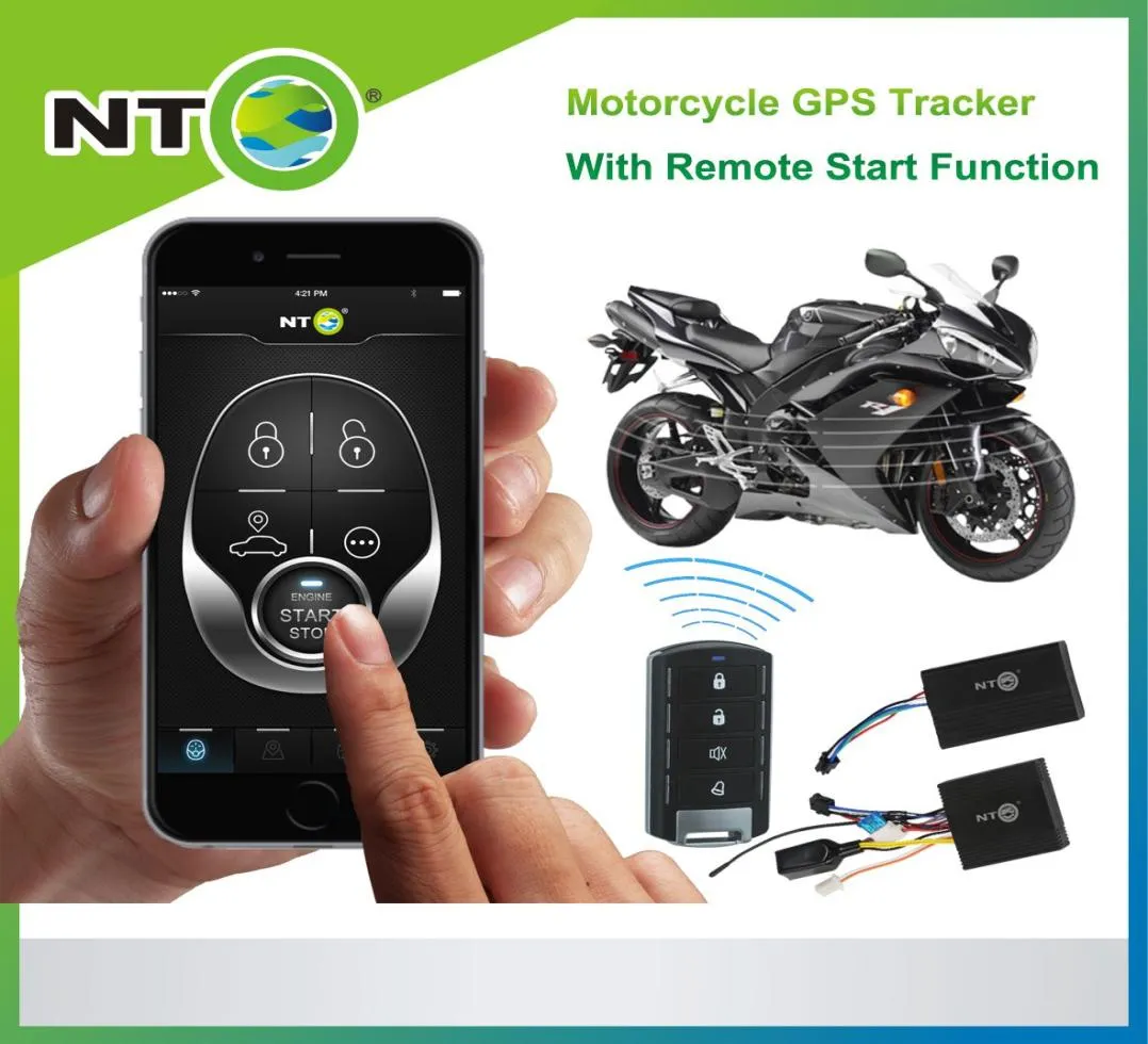 Motorcycle GPS Tracker with Remote Engine Start & Fuel Cut - Anti-Theft ...