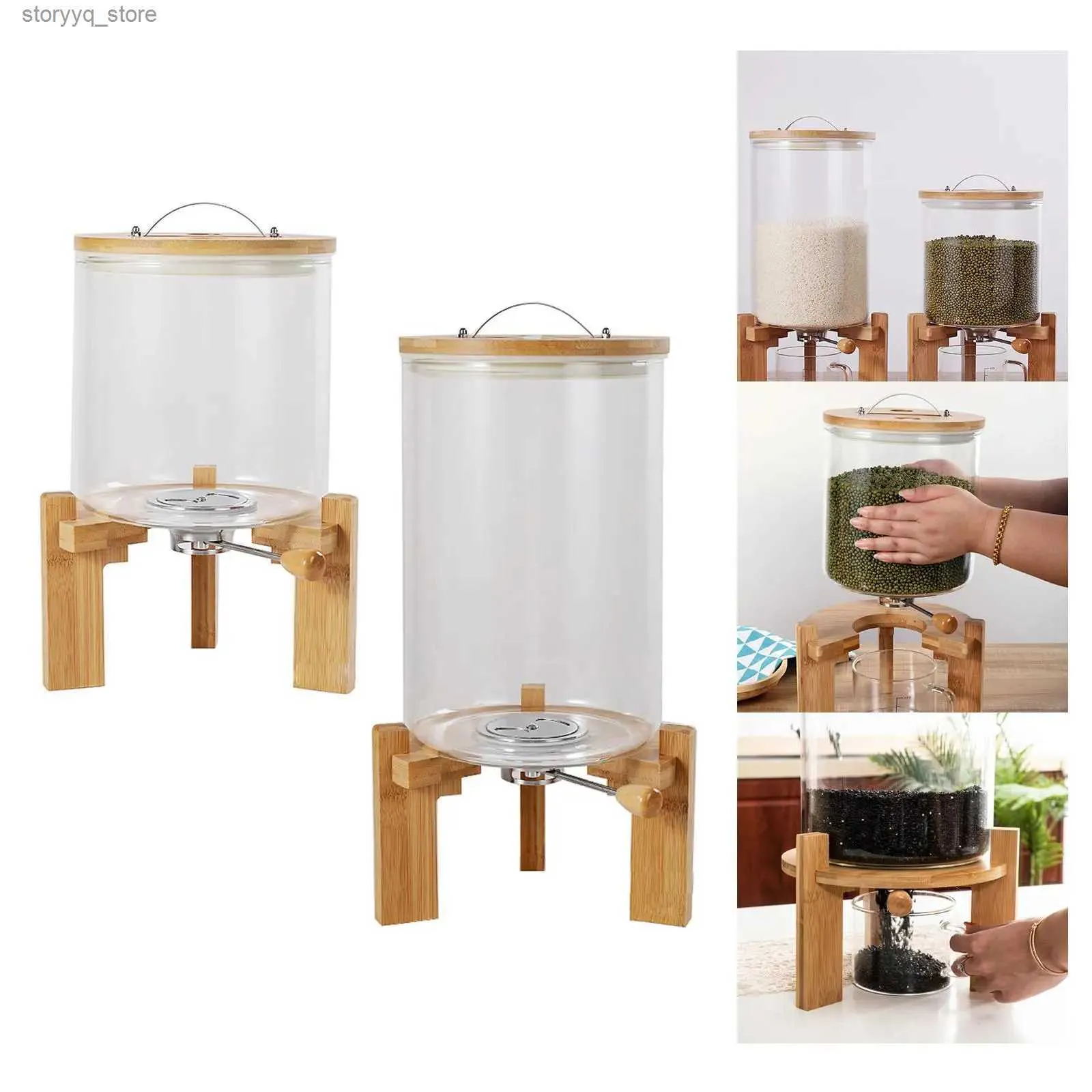 DHgate.com:Food Jars Canisters Rice Dispenser Kitchen Organization Tank ...