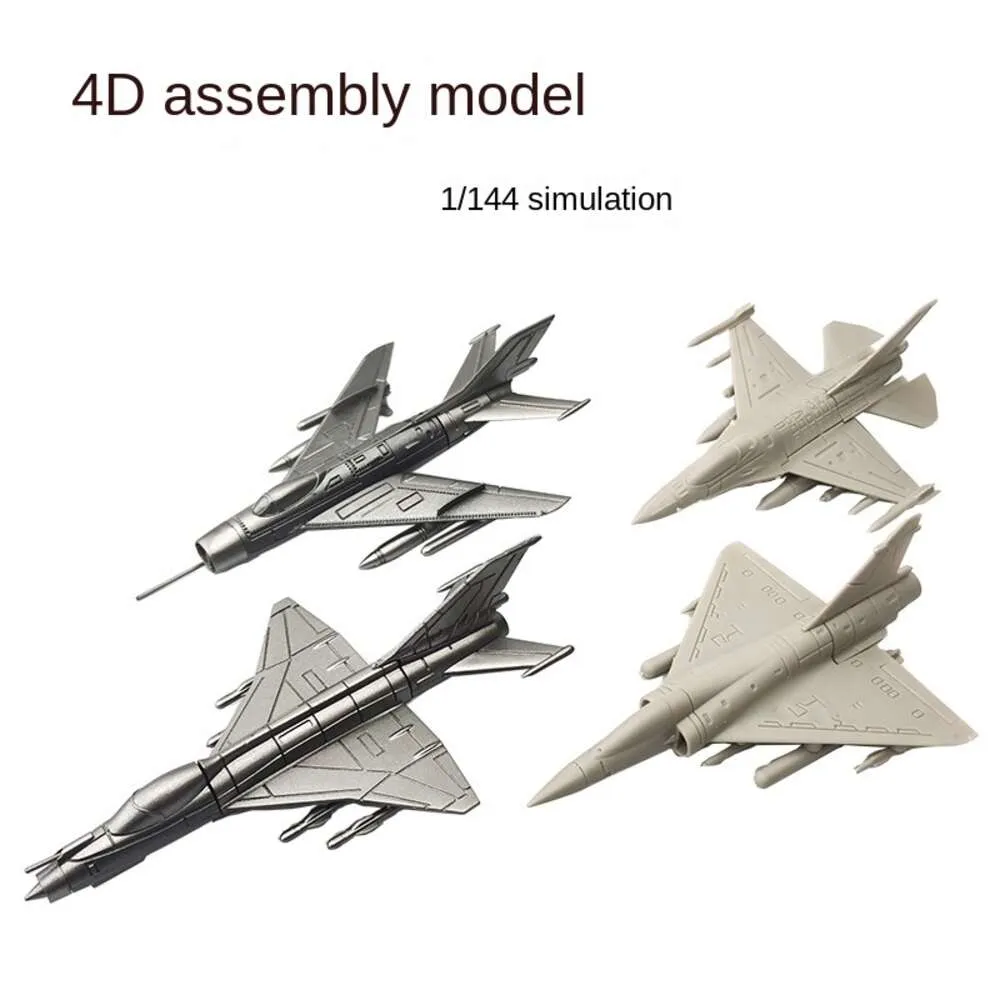 4D Fighter Jet Puzzle Model Kit - 1/144 Scale Aircraft Assembly ...