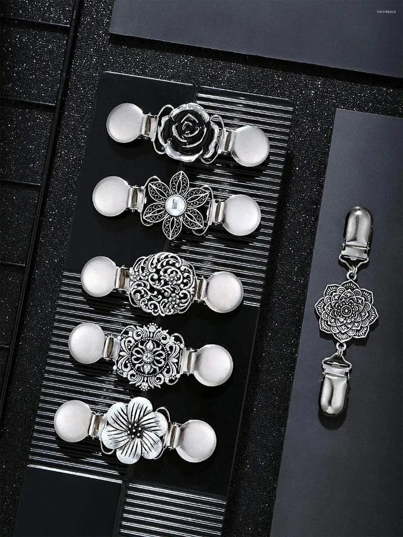 Vintage Flower Collar Brooches: Sweater Shawl Clip For Women/Girls ...