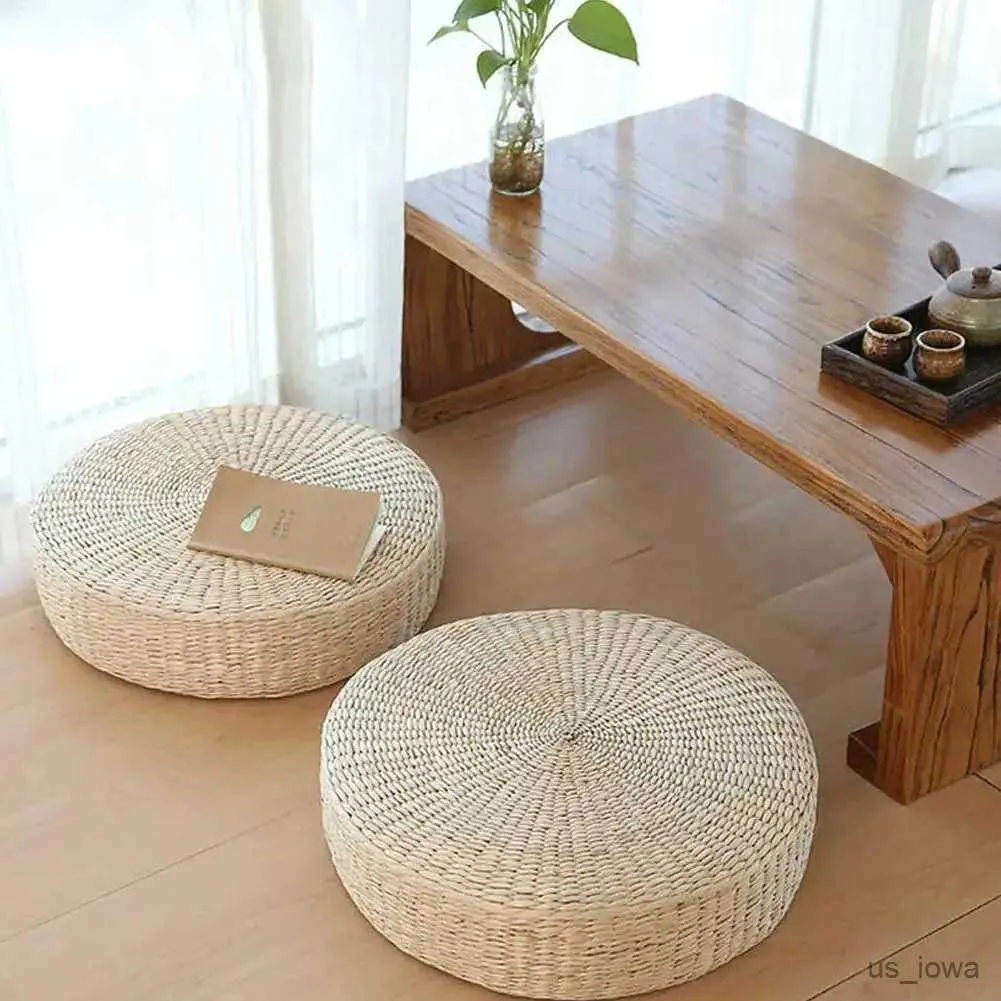 DHgate.com:Handmade Straw Woven Futon Cushion, Outdoor Garden Rattan ...