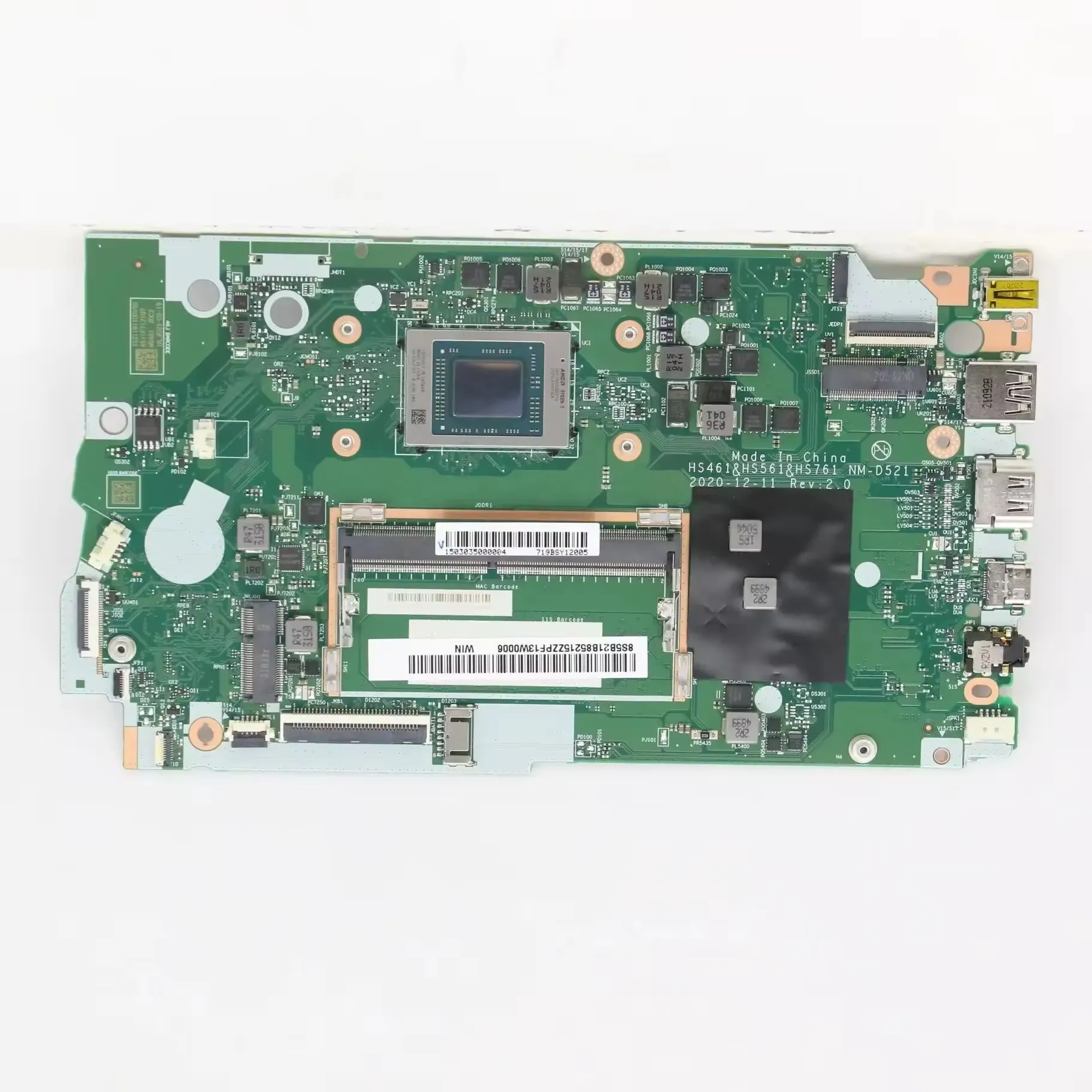 SN NM D521 FRU 5B21B85215 5B21B85225 CPU R35300U UMA D4G Model Number Replacement IdeaPad 3 ...