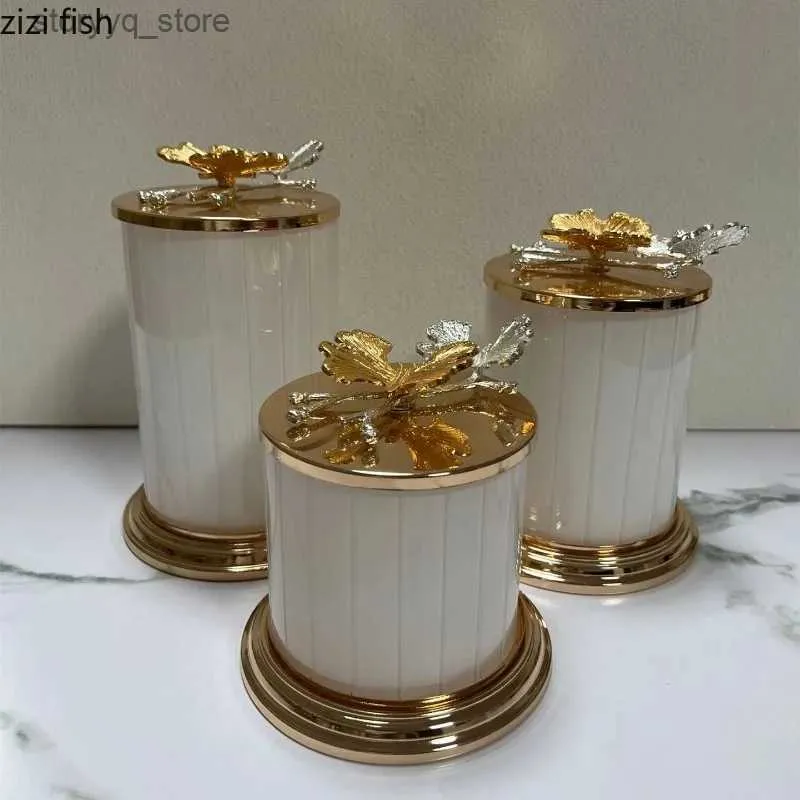 DHgate.com:Clear Acrylic Storage Jars with Metal Lids - Set of 3:Home ...