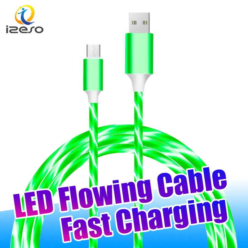 LED Light Charging Cable: Flowing Streamer Cord - Fast Data Sync ...