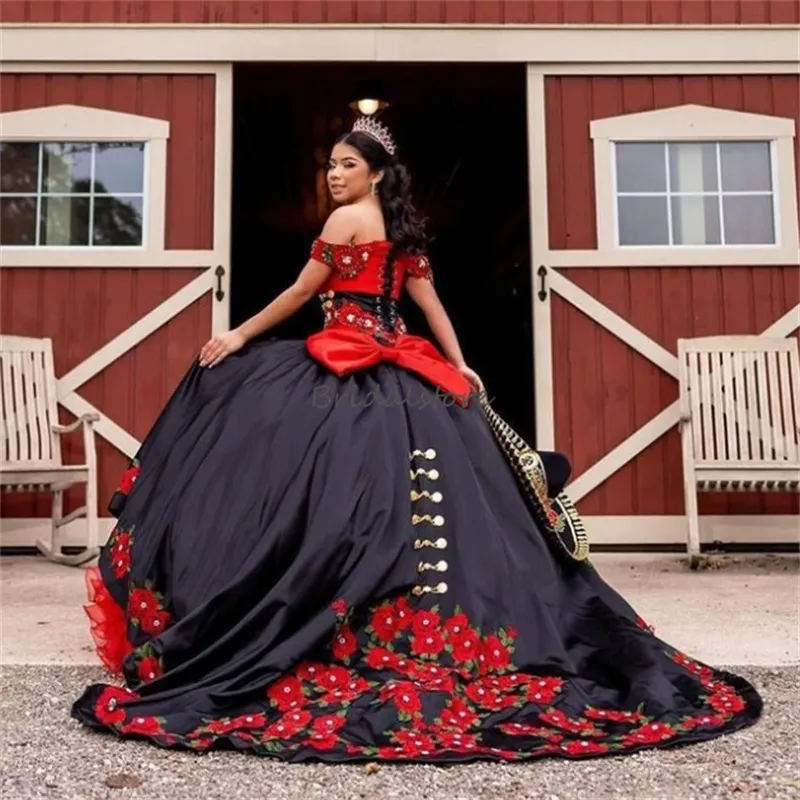 13 black and red dress with ruffles and mexican | Dresses Images 2025