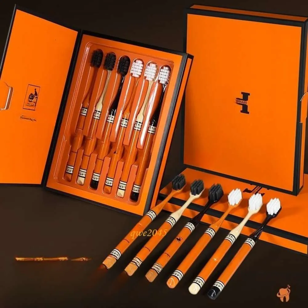 DHgate.com:Designer Soft Bristle Toothbrush Gift Set - Orange, Adult ...