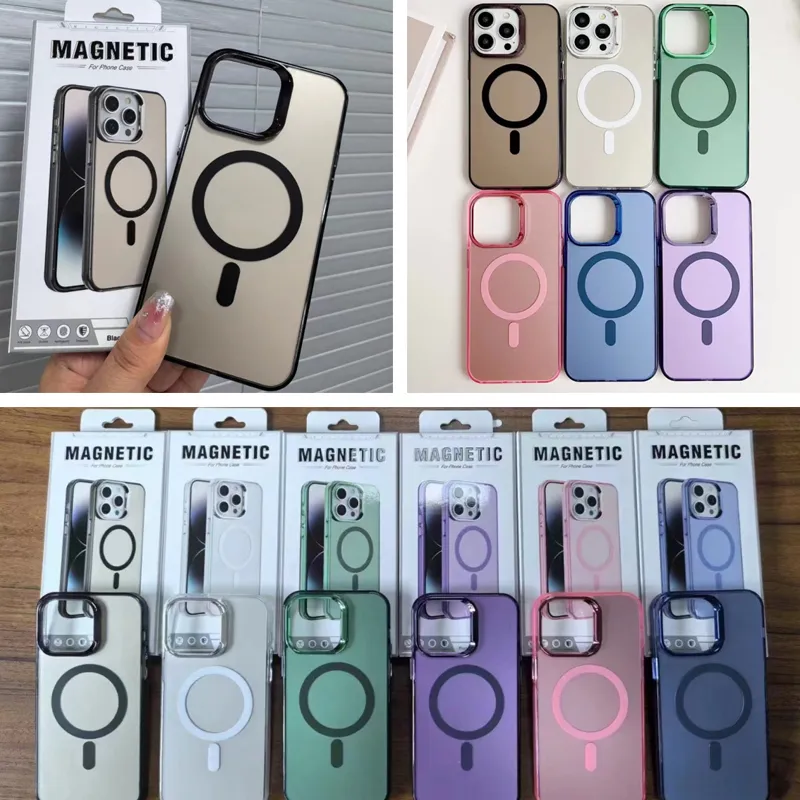 Luxury Magnetic Wireless Charge Case: Shockproof Acrylic Cover for ...