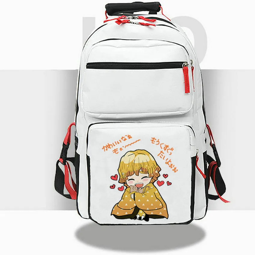 Agatsuma Zenitsu Backpack Demon Slayer DayPack Kuwajima Jigorou Okul ...