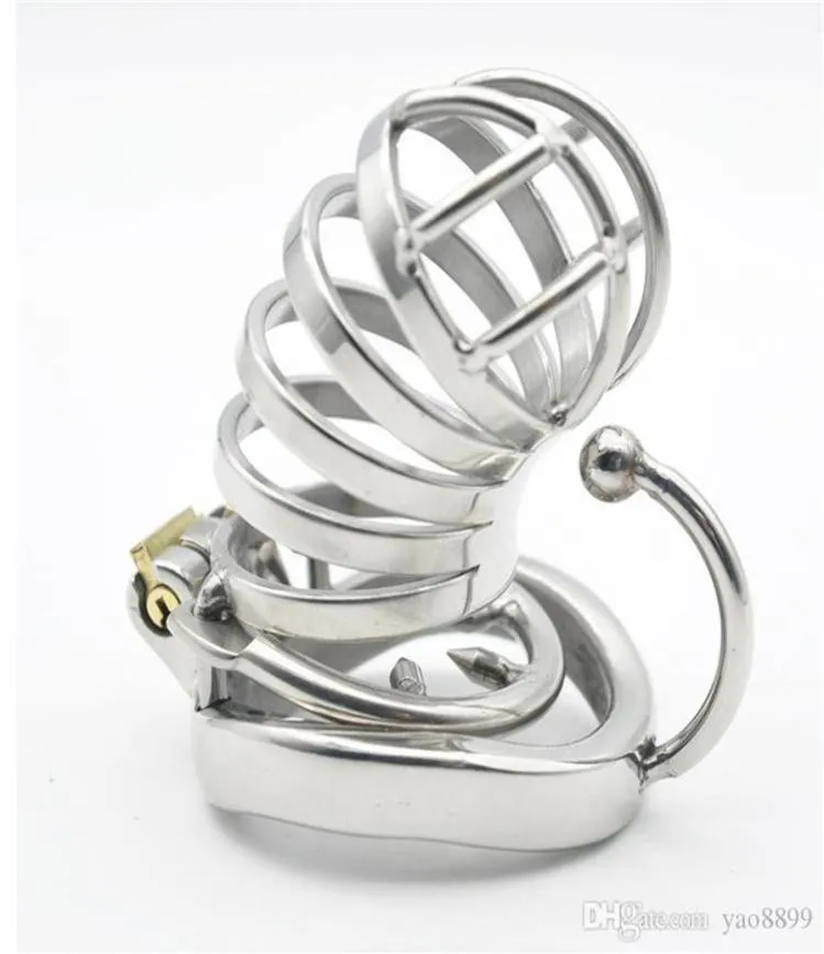 Stainless Steel Cock Super Small Cage Chastity With Antioff Ring Device ...
