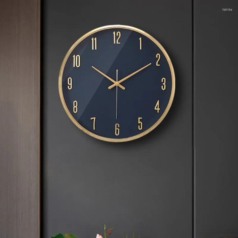 Modern Luxury Wall Clock Large Digital Design For Living Room Home ...