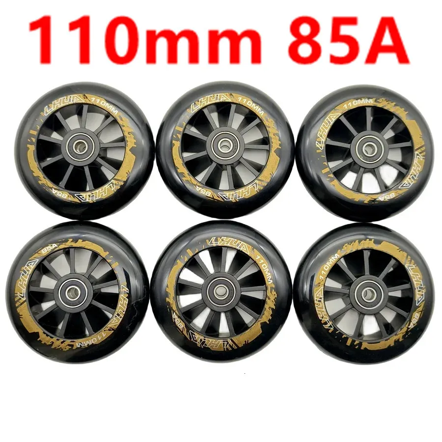 DHgate.com:100mm 110mm 85A High-Respond High-Duration Speed Skate Wheels, 6pcs/lot, Black:Sports ...