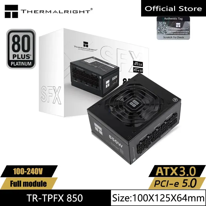 850W SFX Platinum Computer Power Supply - Full Modular, ATX 3.0 & PCIe ...
