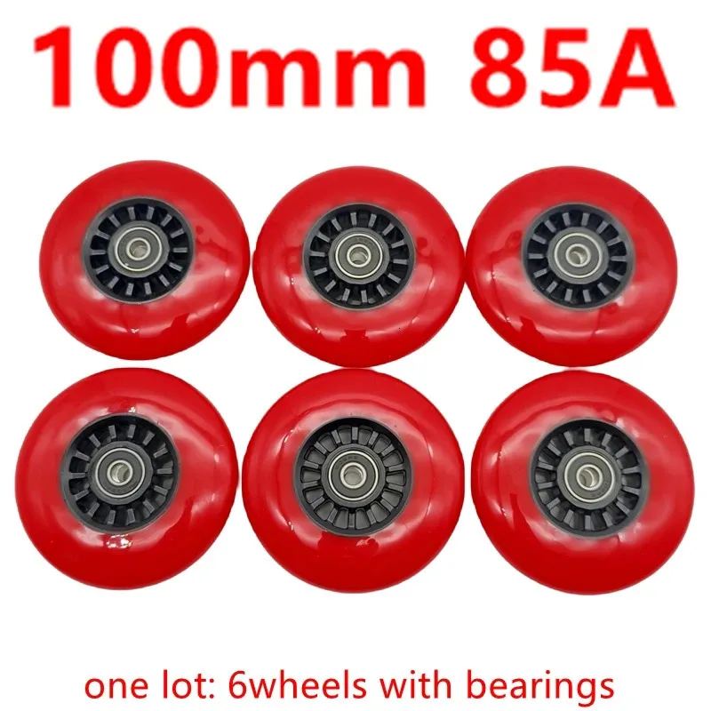 DHgate.com:100mm 110mm 85A High-Respond High-Duration Speed Skate Wheels, 6pcs/lot, Black:Sports ...