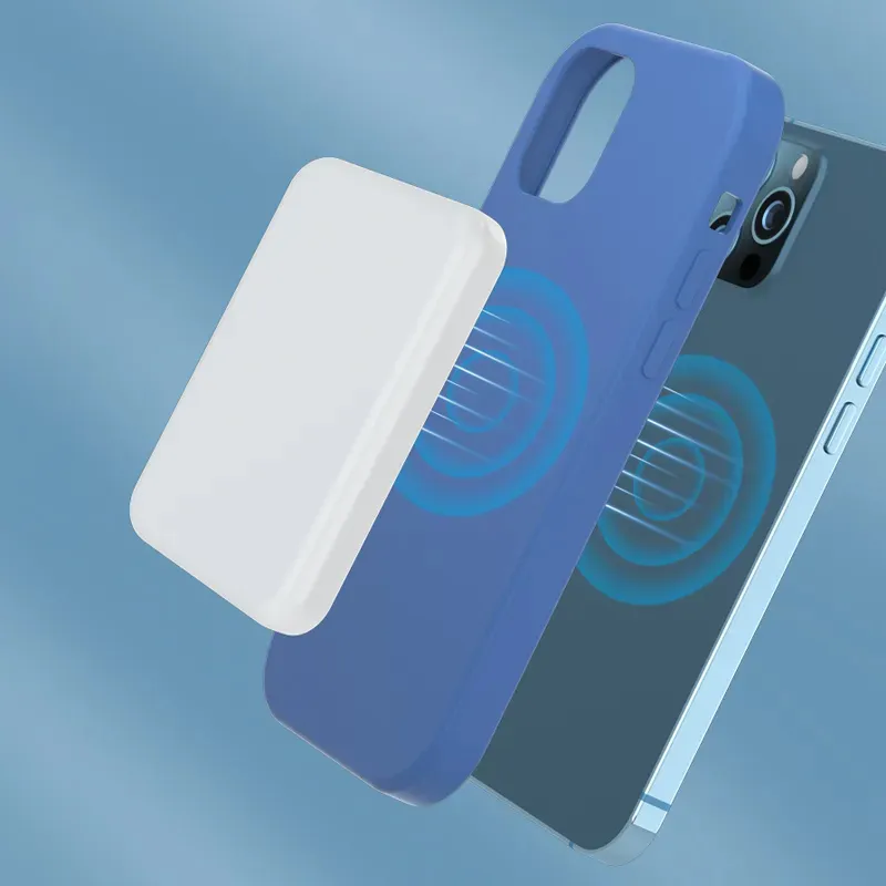 5000 mAh Wireless Power Bank Charger: Portable Magnetic Battery Pack ...