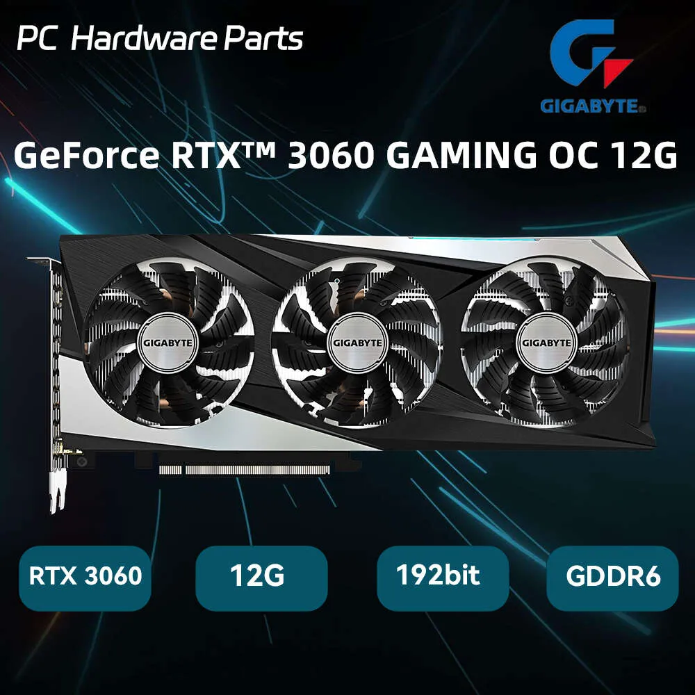 DHgate.com:GIGABYTE Gaming OC GeForce RTX 3060 Graphics Card, 12GB ...