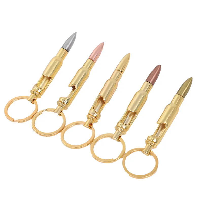 Metal Bullet Shape Shell Case Keychain Elegant Key Pendant For Bar And ...