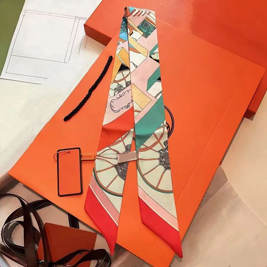 Luxury Silk Twilly Scarf For Bag For Women Designer Letter Design, Size ...