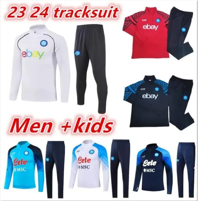 2023 2024 Napoli Men Kids Soccer Tracksuit Kit 23 24 SSC Naples AE7 ...