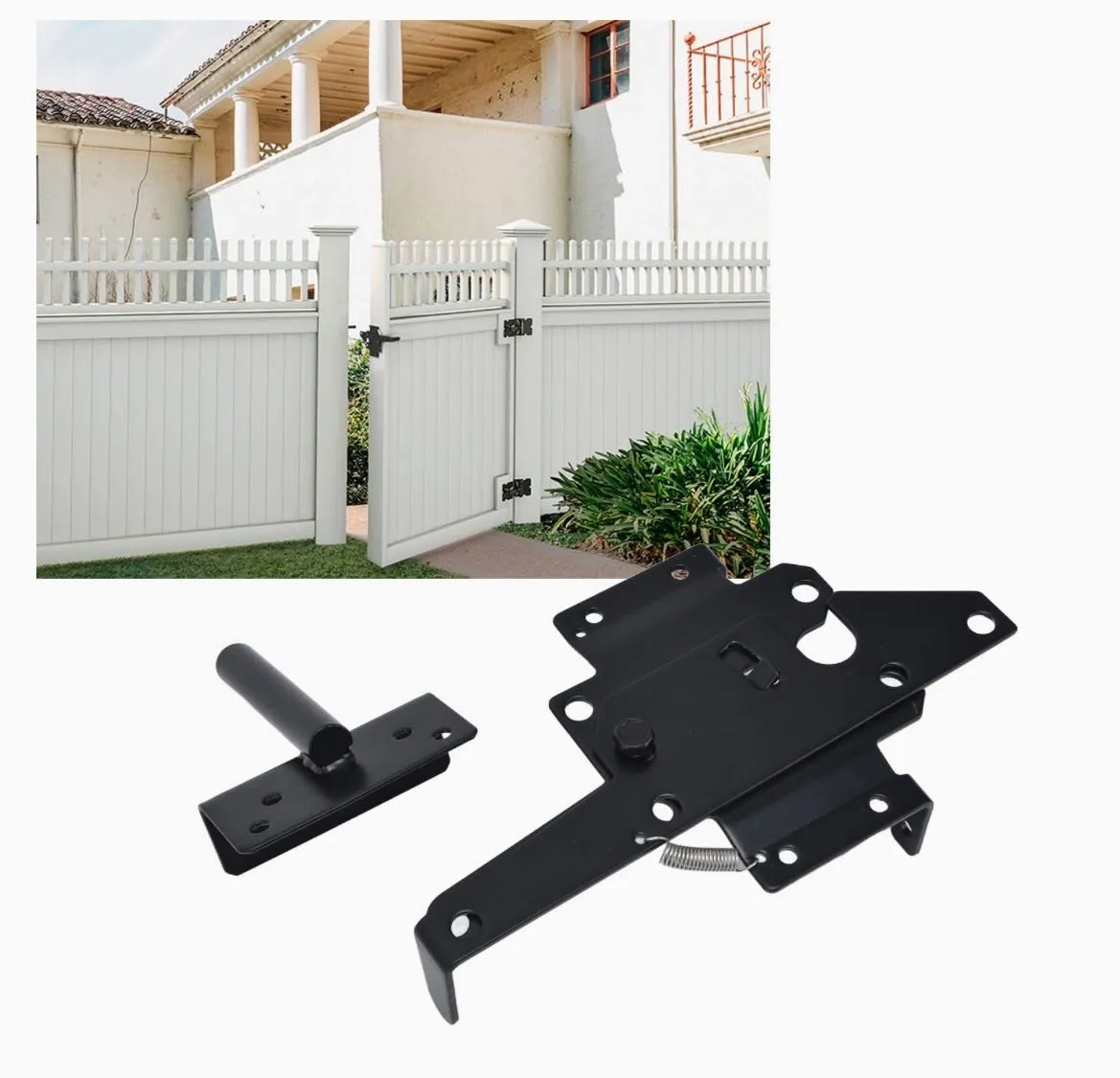 LockRite Self Locking Fence Latch: Durable Door Hardware For Home ...