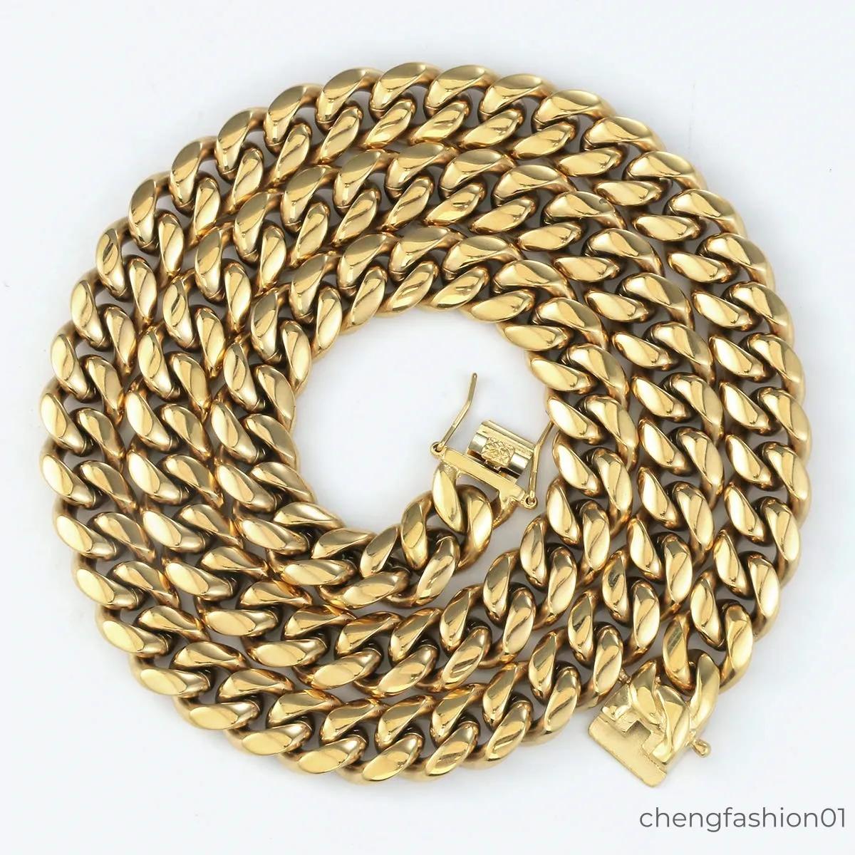 Miami Cuban Link Chain Bracelet Gold: 10mm Mens 14k Gold Plated ...