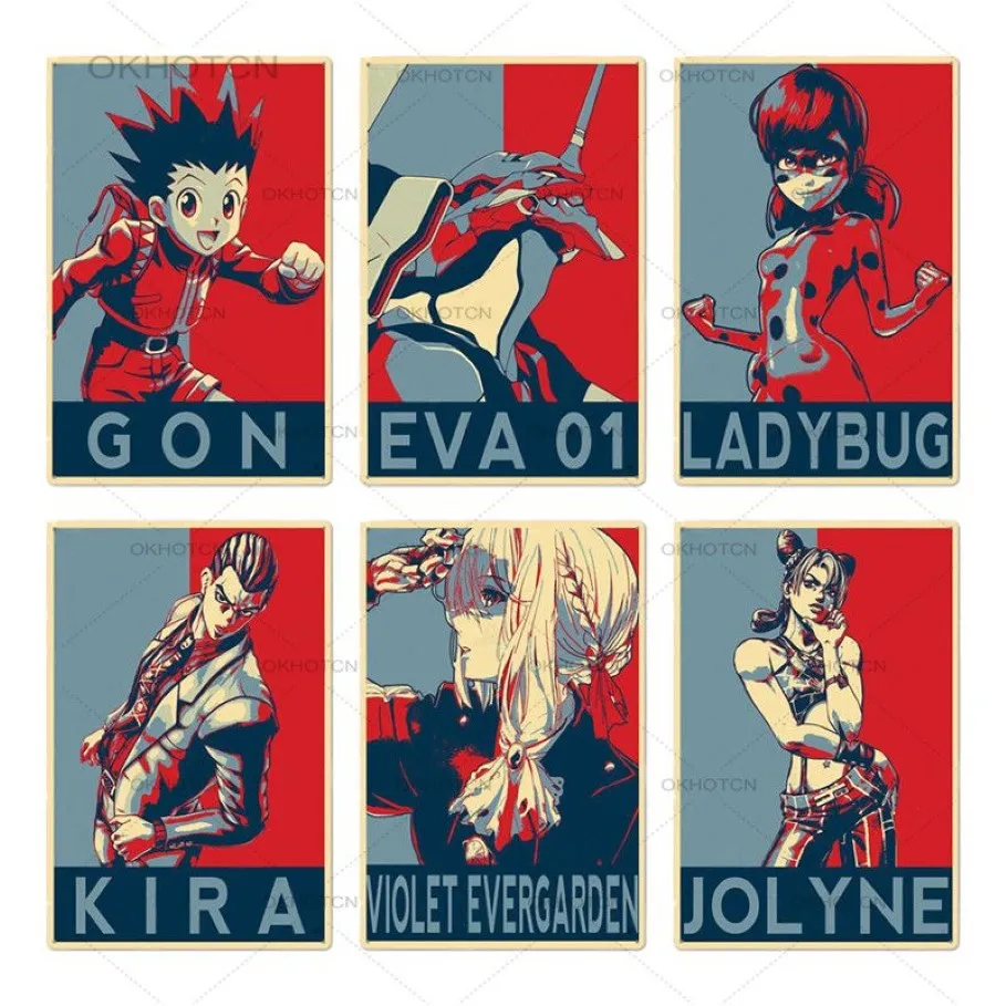 Vintage Cartoon Metal Sign Retro American Cartoon Art For Home Decor ...