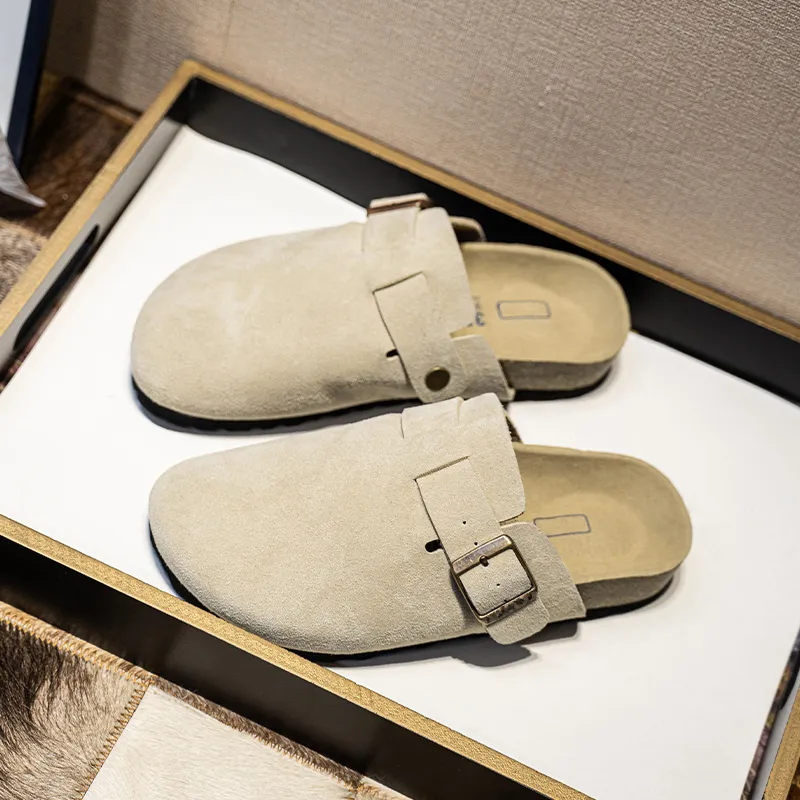 Genuine Leather Designer Slides Sandals Bostons Clogs... From Bags01top ...