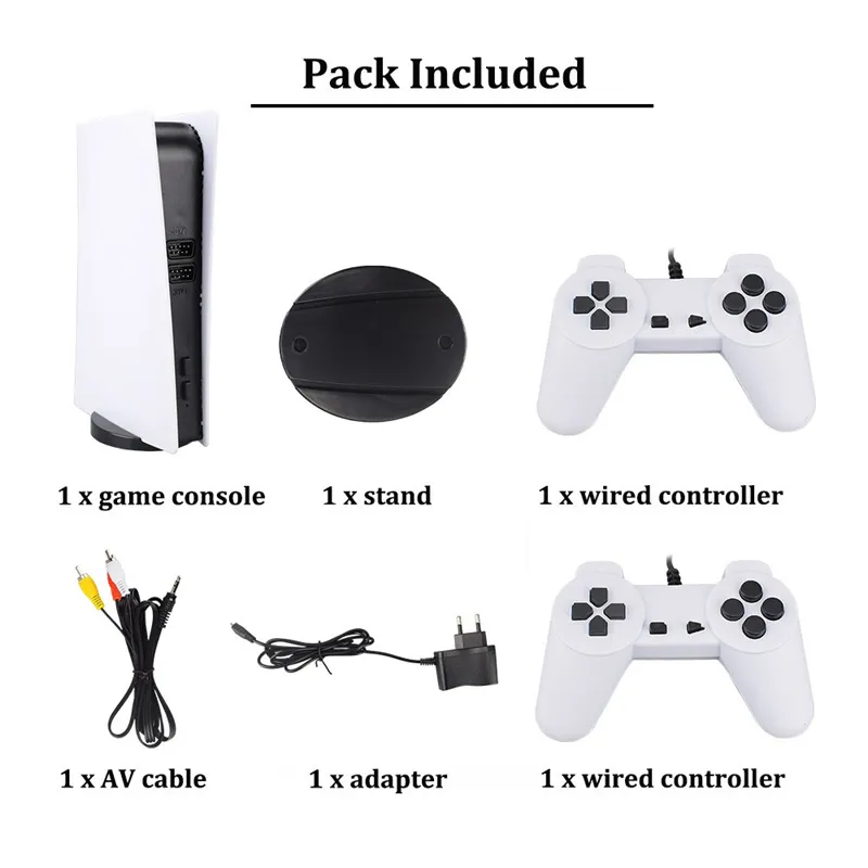 Game Station 5 USB Wired Video Console Built In 300 Classic Games 8 Bit ...