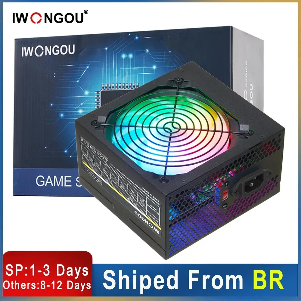 DHgate.com:IWONGOU 800W 80 PLUS RGB Active PFC ATX PSU Power Supply for Gaming PC, 110-220V ...
