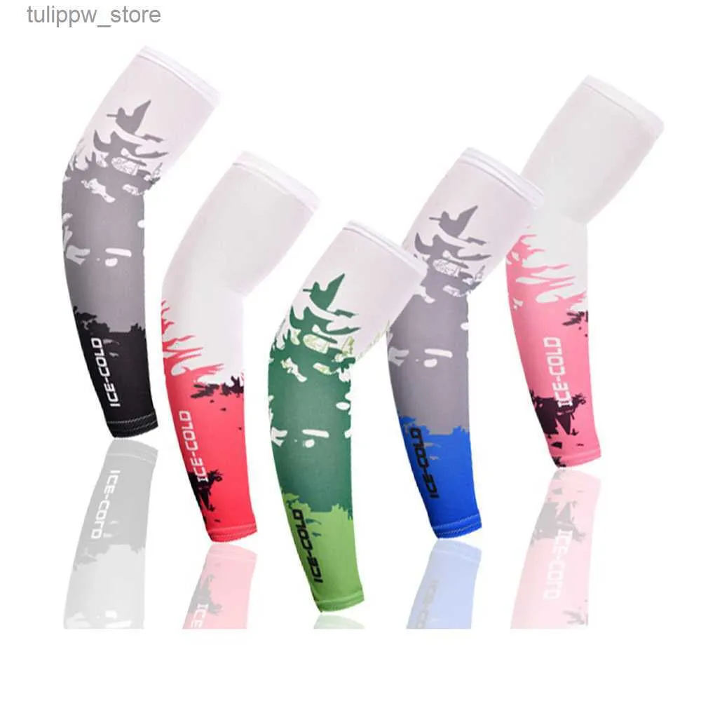 Protective Sleeves Arm Leg Warmers Cool Sport Cycling Running Bicycle ...