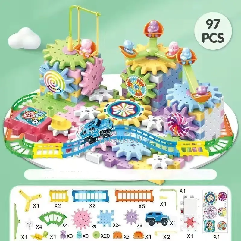 DHgate.com:83PCS Magnetic Building Blocks: Rotating Electric Toy Set ...