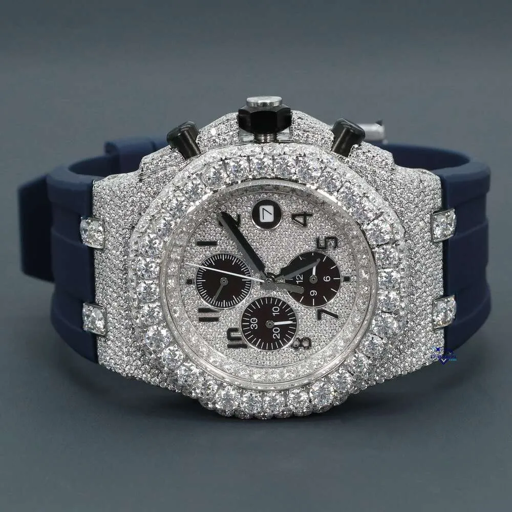 Diamond Hip Hop Watch for Men - Stainless Steel Iced Out Wrist Watch ...