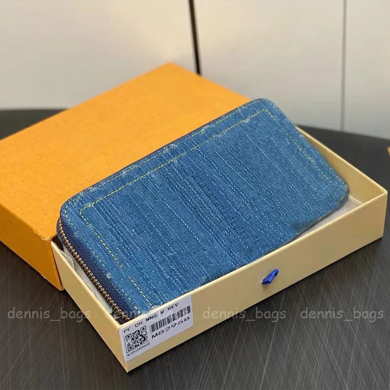 Premium Denim Wallet for Women - Stylish Blue Jean Card Holder with ...