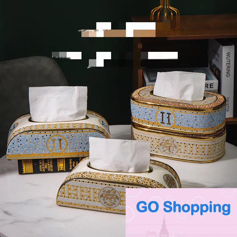 Modern Ceramic Tissue Box - Creative Designer Decor for Living Room ...
