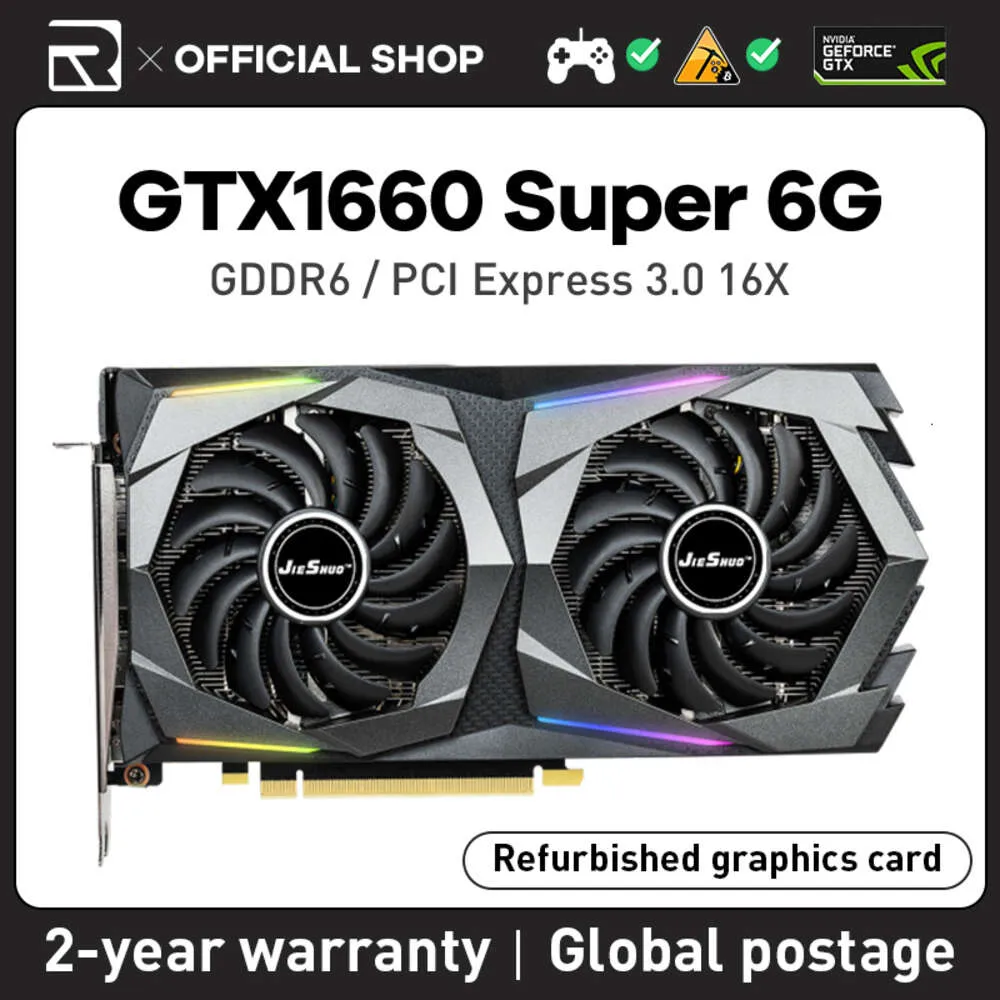 DHgate.com:JIESHUO NVIDIA GTX 1660 Super 6GB Gaming Graphics Card GDDR6 ...