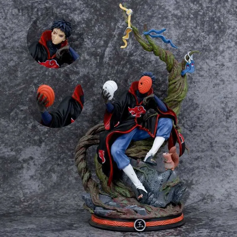Action Figurines Anime Akatsuki Uchiha Obito Battle Ver. GK PVC Statue ...