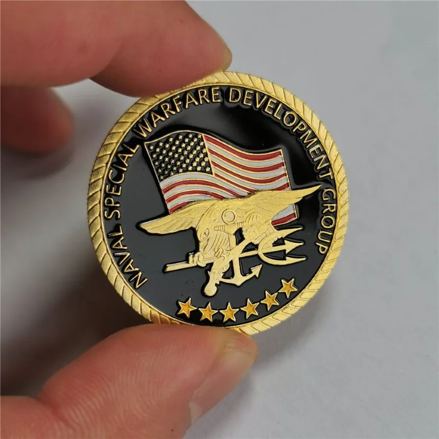 Navy Seal Coin High Quality Personalized Custom Metal Embossed 3D