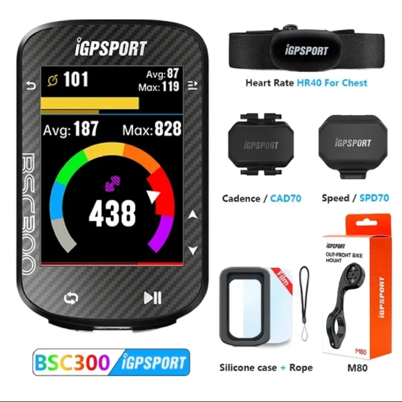 iGPSPORT BSC300 Wireless bicycle computer with ANT+ Cadence, Speed ...