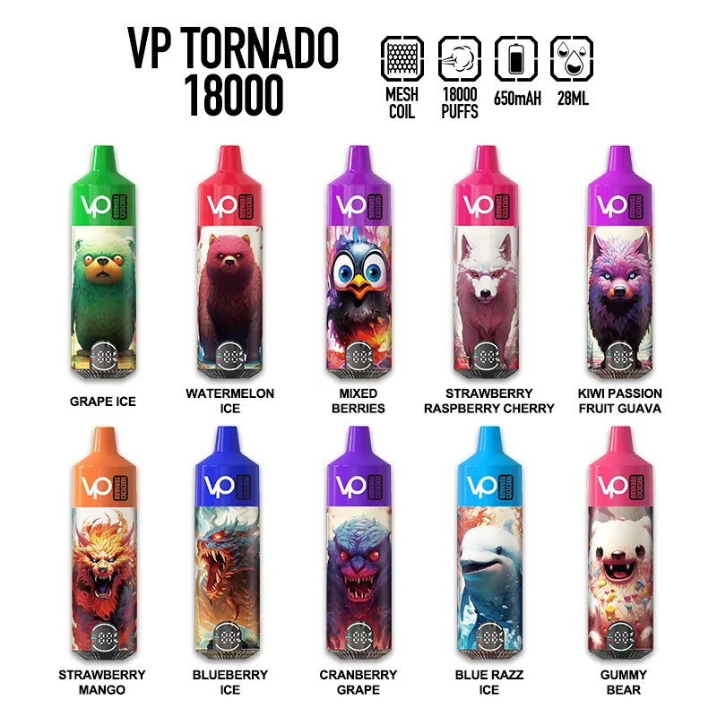 Vapanda Vp Tornado 18000 Puffs 20000 15000 Disposable Vape Pen With ...