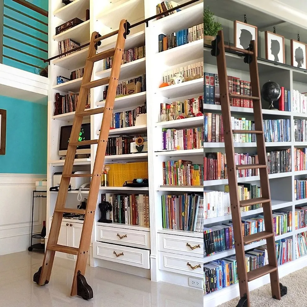 DHgate.com:KINMADE SERENE Rolling Ladder Hardware Library Sliding ...