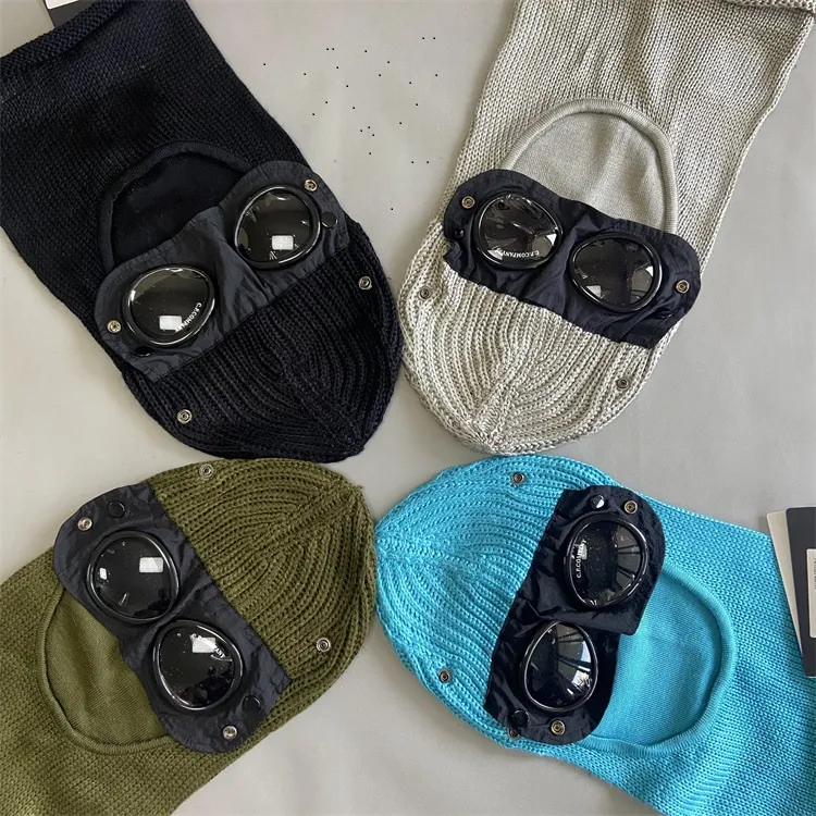 Two Lens Windbreaker Beanie: Outdoor Cotton Mask For Men Black/Gray ...