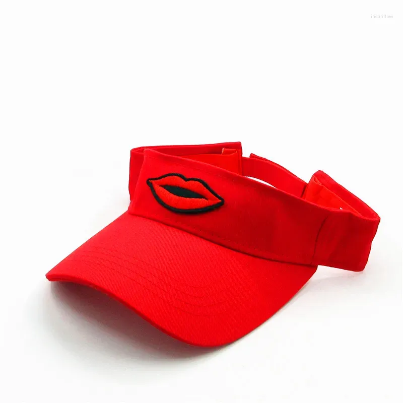 Trendy Baseball Cap - Cotton, Lips Embroidery, Adjustable Snapback ...