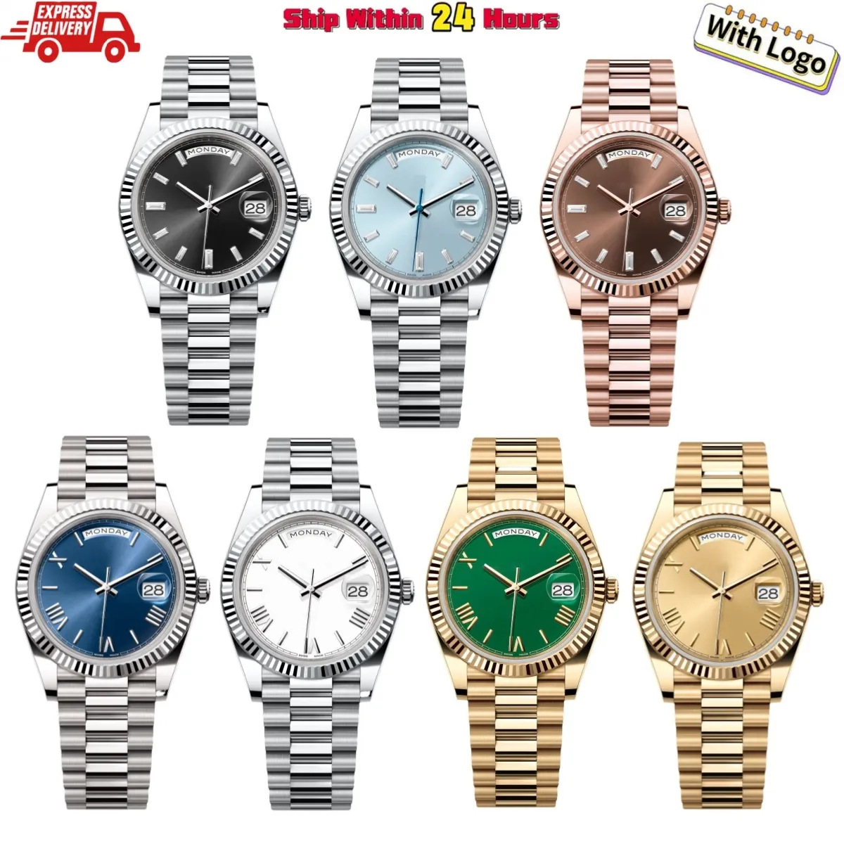 Men's 41MM Automatic Mechanical Watch With Datejust Calendar, Sapphire ...
