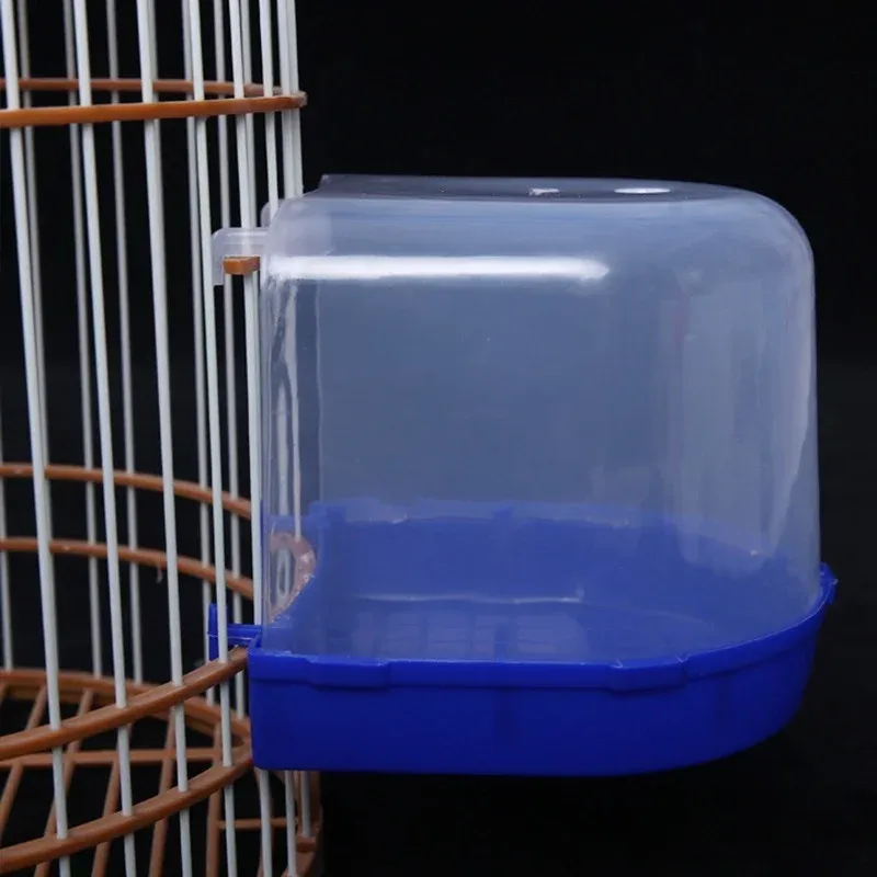 Grooming Hanging Bird Bath Cube Parrots Bathtub Bath Shower Box Cage ...