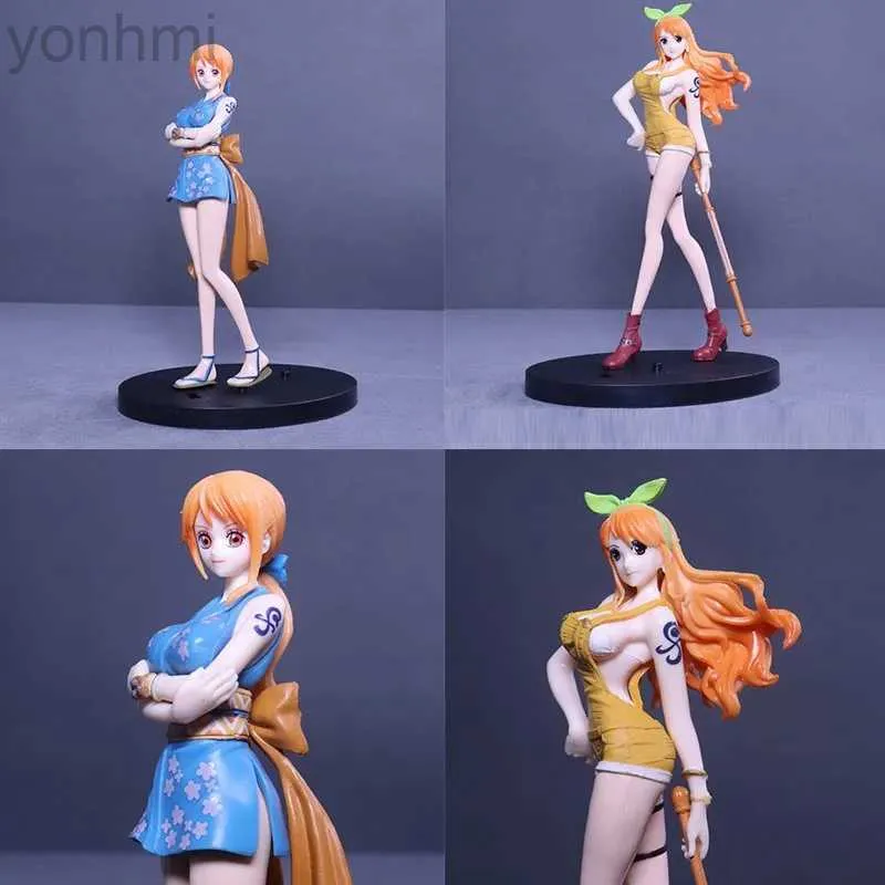 Action Toy Figures One Piece Figure GK Kimono Nami Anime Action Figure ...