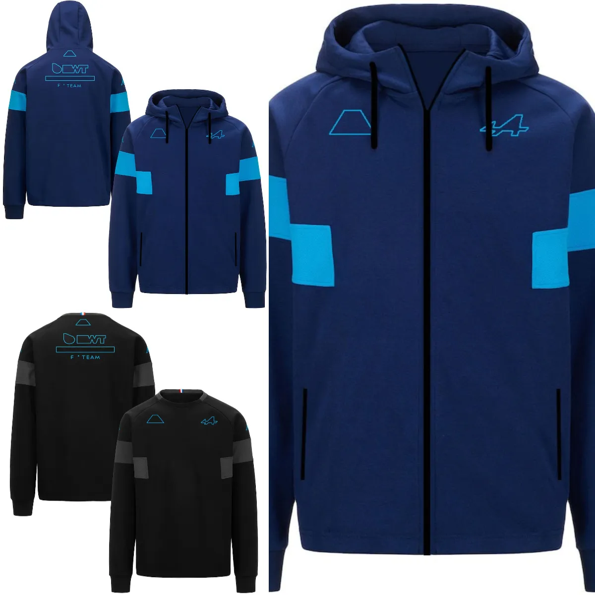 2024 F1 Racing Fans Full Zip Hoodie Jacket Men's Fashion Crew F1 ...