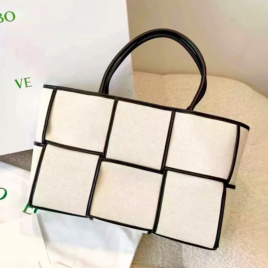 Woven Canvas Designer Tote Bag: Luxury Fashion For Women And Men Ideal ...